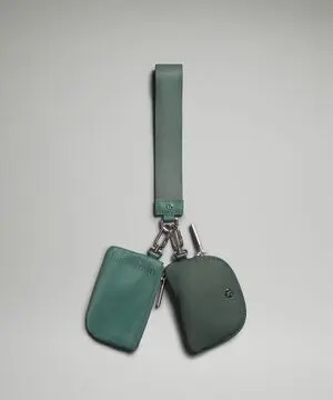 Lululemon Dual Pouch Wristlet Dark Forest/medium Forest