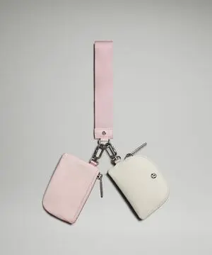 Lululemon Dual Pouch Wristlet Flush Pink/bone