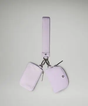 Lululemon Dual Pouch Wristlet Lilac Ether/white Opal