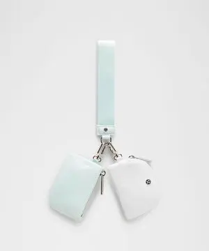 Lululemon Dual Pouch Wristlet Mint Breeze/white