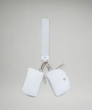 Lululemon Dual Pouch Wristlet Windmill/white