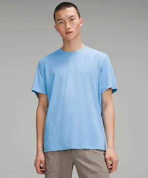 Lululemon License To Train Relaxed-Fit Short-Sleeve Shirt Aero Blue