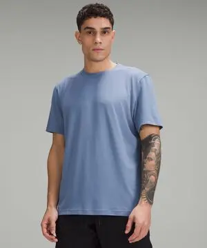 Lululemon License To Train Relaxed-Fit Short-Sleeve Shirt Oasis Blue