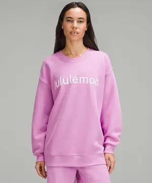 Lululemon Perfectly Oversized Crew Fleece Dahlia Mauve