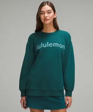 Lululemon Perfectly Oversized Crew Fleece Storm Teal