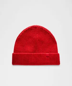 Lululemon Wool-blend Ribbed Knit Beanie - Oxford Red
