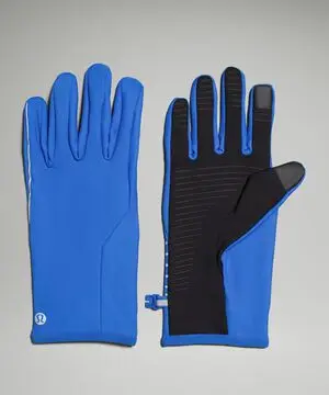 Lululemon Lululemon Fast And Free Fleece Running Gloves Pipe Dream Blue/black
