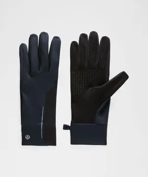 Lululemon Lululemon Fast And Free Fleece Running Gloves True Navy