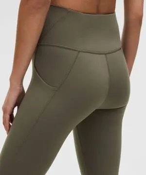Lululemon Wunder Train High-rise Tight With Pockets 25 - Army Green