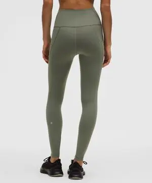 Lululemon Wunder Train High-rise Tight With Pockets 25 - Willow Leaf