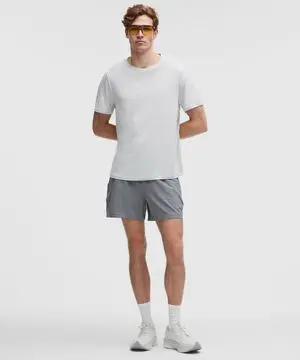 Lululemon Pace Breaker Linerless Short 5 Solar Grey