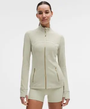 Lululemon Define Jacket - Fog Green/gold/gold