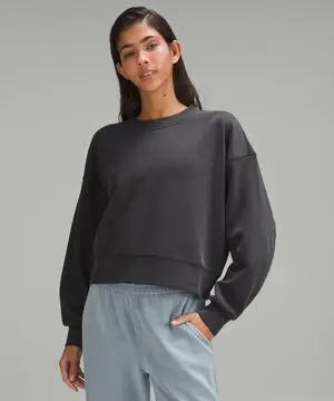 Lululemon Ribbed Softstreme Perfectly Oversized Cropped Crew
