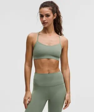 Lululemon Flow Y Bra Nulu - Willow Leaf