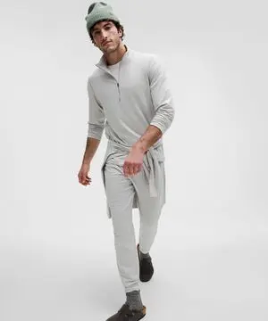 Lululemon Soft Jersey Half Zip - Heathered Vapor/heathered Silver Drop