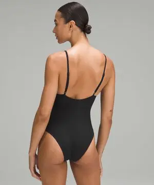 Lululemon V-neck Ribbed One-piece Swimsuit