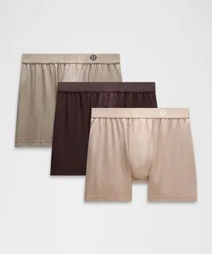 Lululemon Always In Motion Boxer 5 - Sequoia/warm Ash Grey/nutmeg