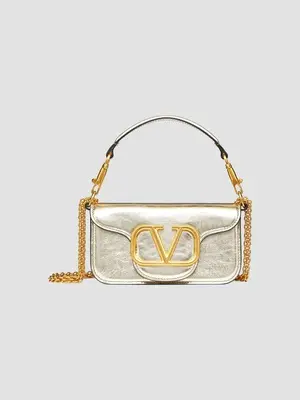 Valentino Garavani Valentino Garavani Locò Small Shoulder Bag Platinum