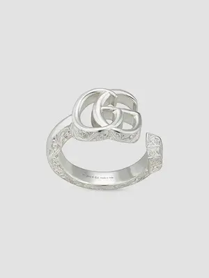 Gucci Gg Marmont Sterling Key Ring