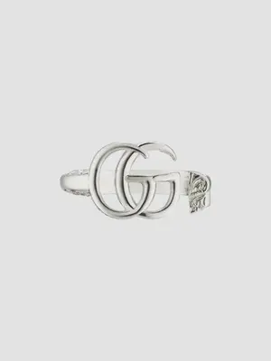 Gucci Gg Marmont Sterling Key Ring
