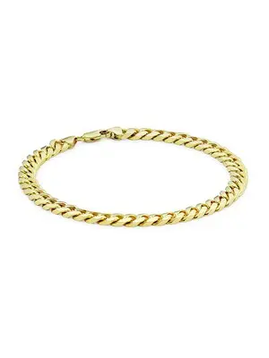 Saks Fifth Avenue Collection 14k Yellow Cuban Chain Bracelet - Gold