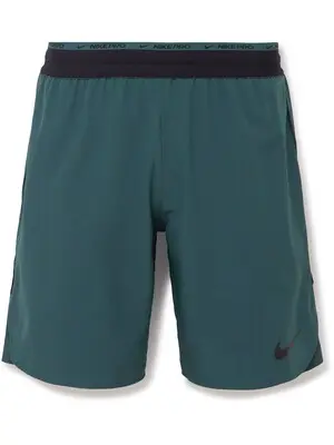 Nike Pro Flex Rep Straight-leg Mesh-trimmed Dri-fit Shorts