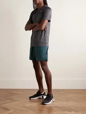 Nike Pro Flex Rep Straight-leg Mesh-trimmed Dri-fit Shorts
