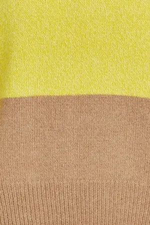 Goldbergh Jules Two-tone Knitted Half-zip Sweater
