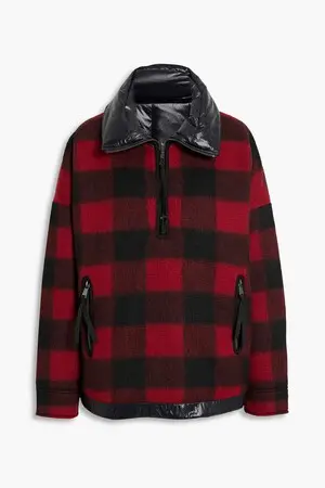 HOLDEN Reversible Checked Flannel Half-zip Jacket