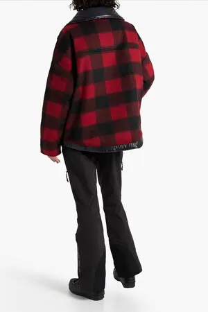 HOLDEN Reversible Checked Flannel Half-zip Jacket