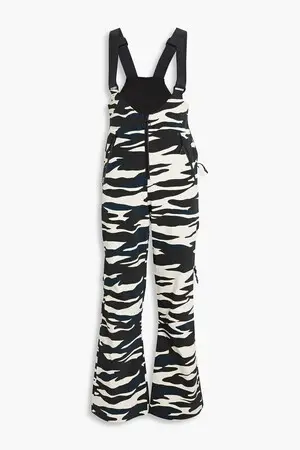 HOLDEN Zipdetailed Zebraprint Shell Ski Salopettes