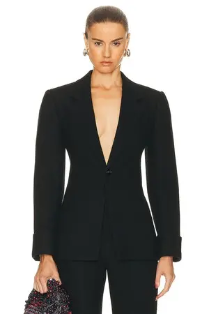Bottega Veneta Structured Double Melange Jacket