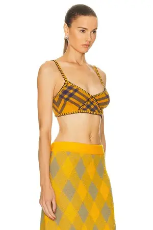Burberry Bralette Top In Mustard