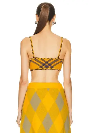 Burberry Bralette Top In Mustard