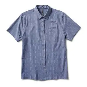 Vuori Vuori Short Sleeve Bridge Button Down Azure Arrows