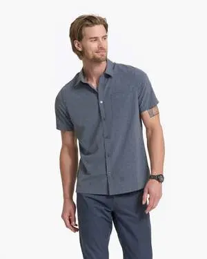 Vuori Vuori Short Sleeve Bridge Button Down Charcoal Arrows
