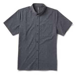 Vuori Vuori Short Sleeve Bridge Button Down Charcoal Tree