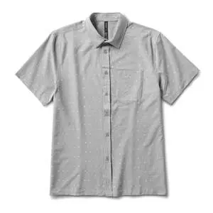 Vuori Vuori Short Sleeve Bridge Button Down Grey Moon Phase