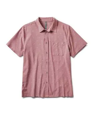 Vuori Vuori Short Sleeve Bridge Button Down Light Terracotta Dagger