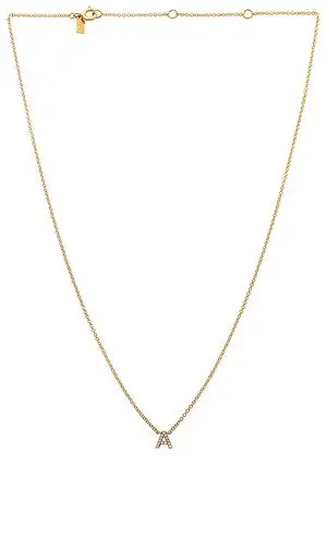 Ef Collection Diamond Initial Necklace - 14k Yellow Gold