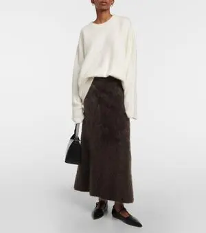 LISA YANG Natalia Brushed Cashmere Sweater - Neutrals