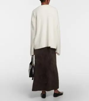LISA YANG Natalia Brushed Cashmere Sweater - Neutrals