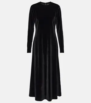 Polo Ralph Lauren Velvet Maxi Dress - Black