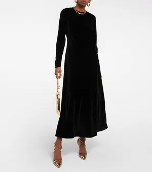 Polo Ralph Lauren Velvet Maxi Dress