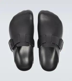 Balenciaga Sunday Leather Clogs
