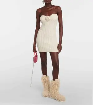 Magda Butrym Shearling Lace-up Boots
