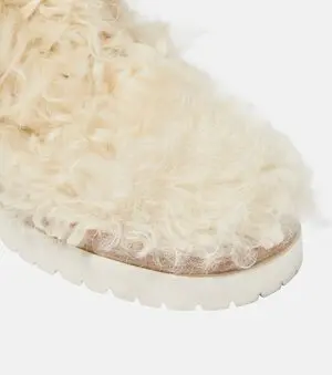 Magda Butrym Shearling Lace-up Boots