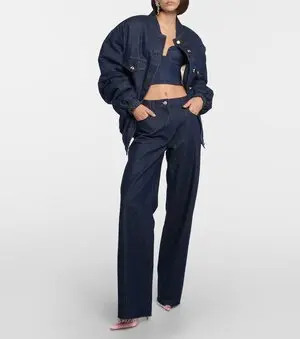 Magda Butrym High-rise Straight Leg Jeans - Blue