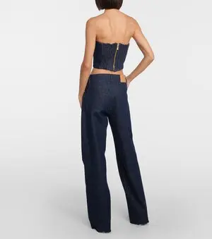 Magda Butrym High-rise Straight Leg Jeans - Blue