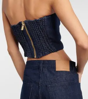 Magda Butrym High-rise Straight Leg Jeans - Blue